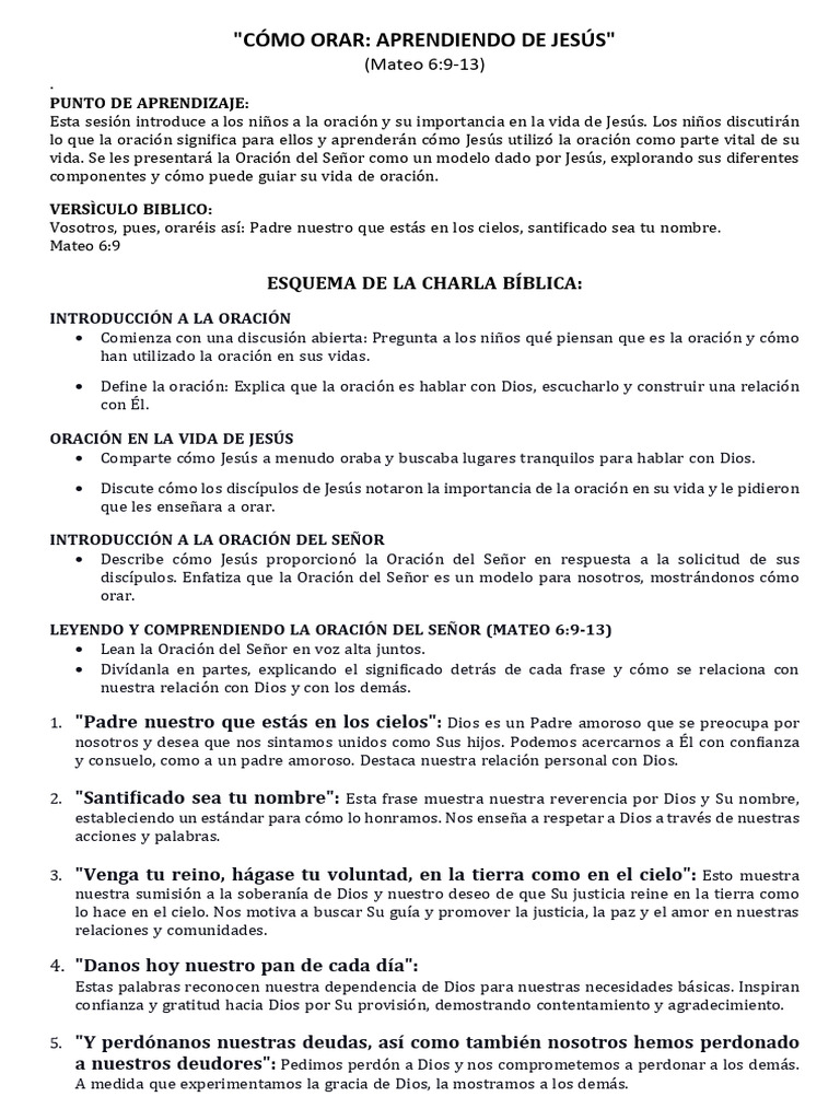 Cómo Orar | PDF