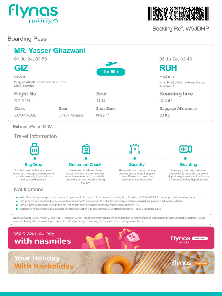 Boarding Pass | PDF | Baggage | Aviation