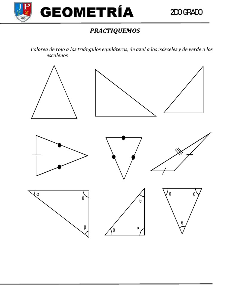 GEOMETRIA 2DO - TRIÁNGULOS.docx | PDF