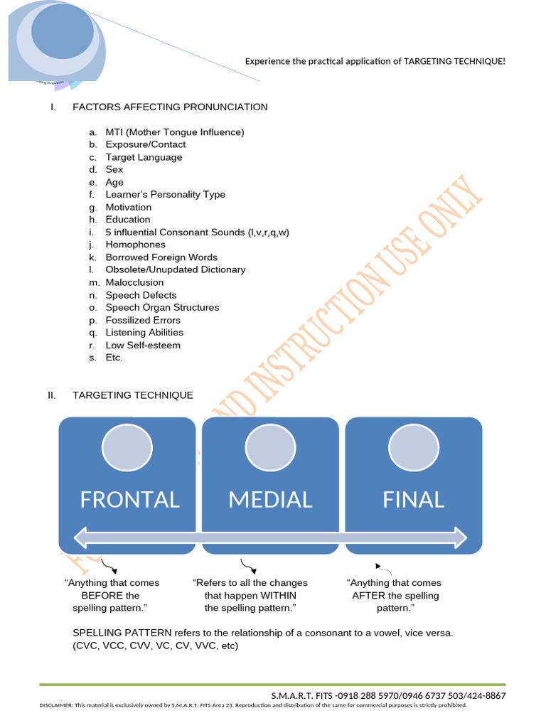 Pronunciation Techniques and Tips | PDF | Stress (Linguistics) | Syllable