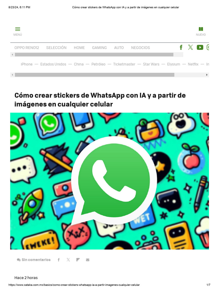 Crear Stickers Wasa | PDF