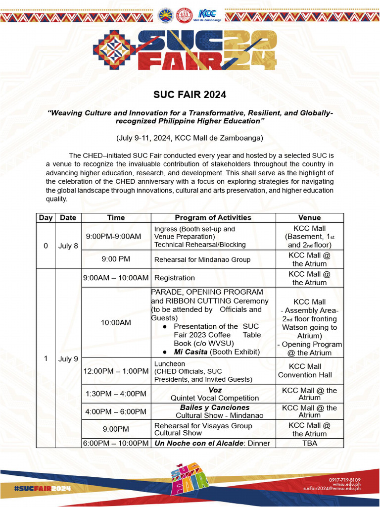 SUC Fair 2024 Guidelines 1 | PDF