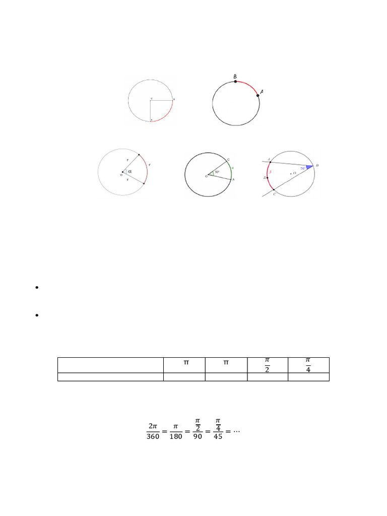 Arcos e Ângulos | PDF