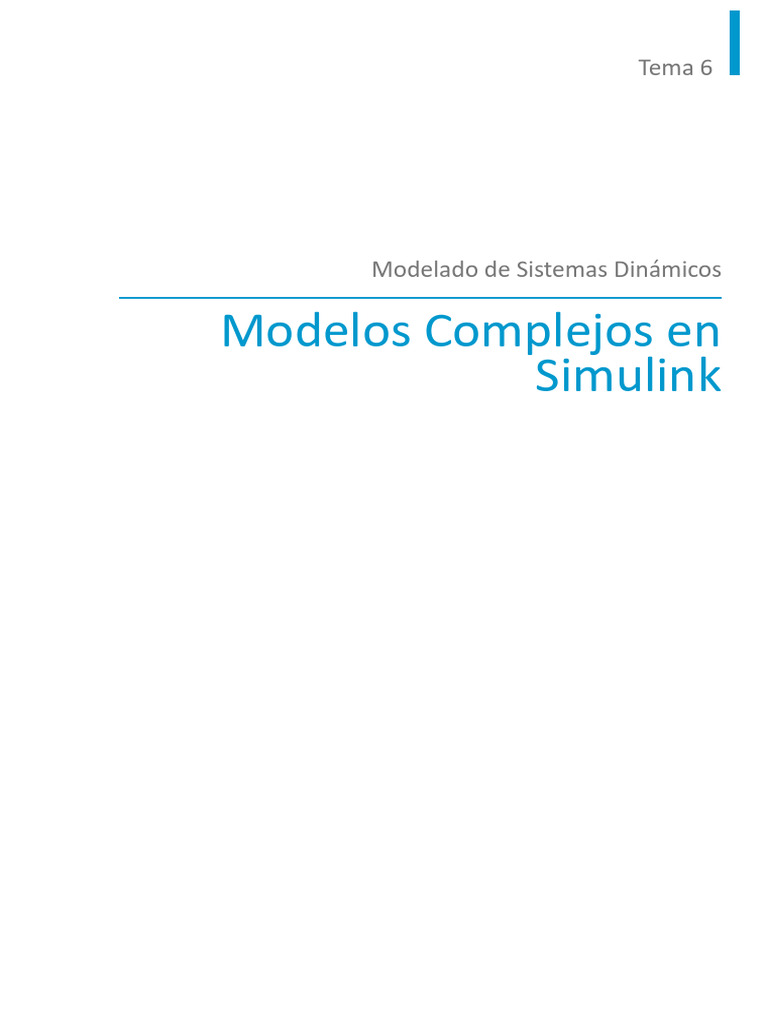 06 - Modelos Complejos en Simulink | PDF
