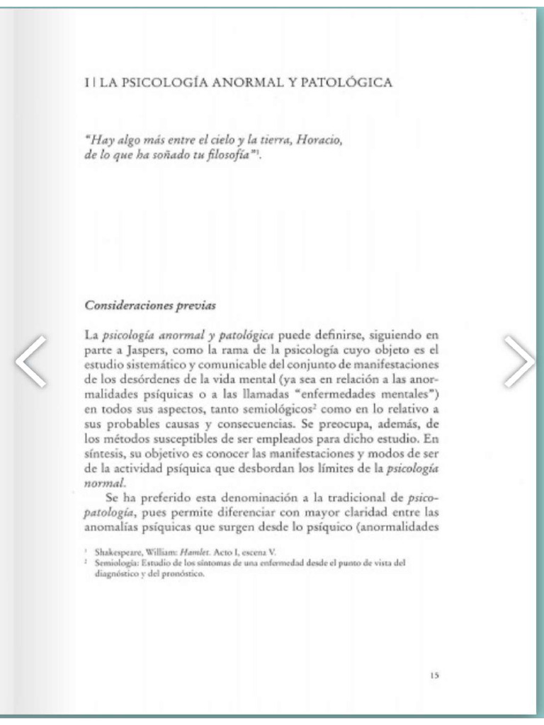 Psicologia Anormal Capitulo 1 | PDF