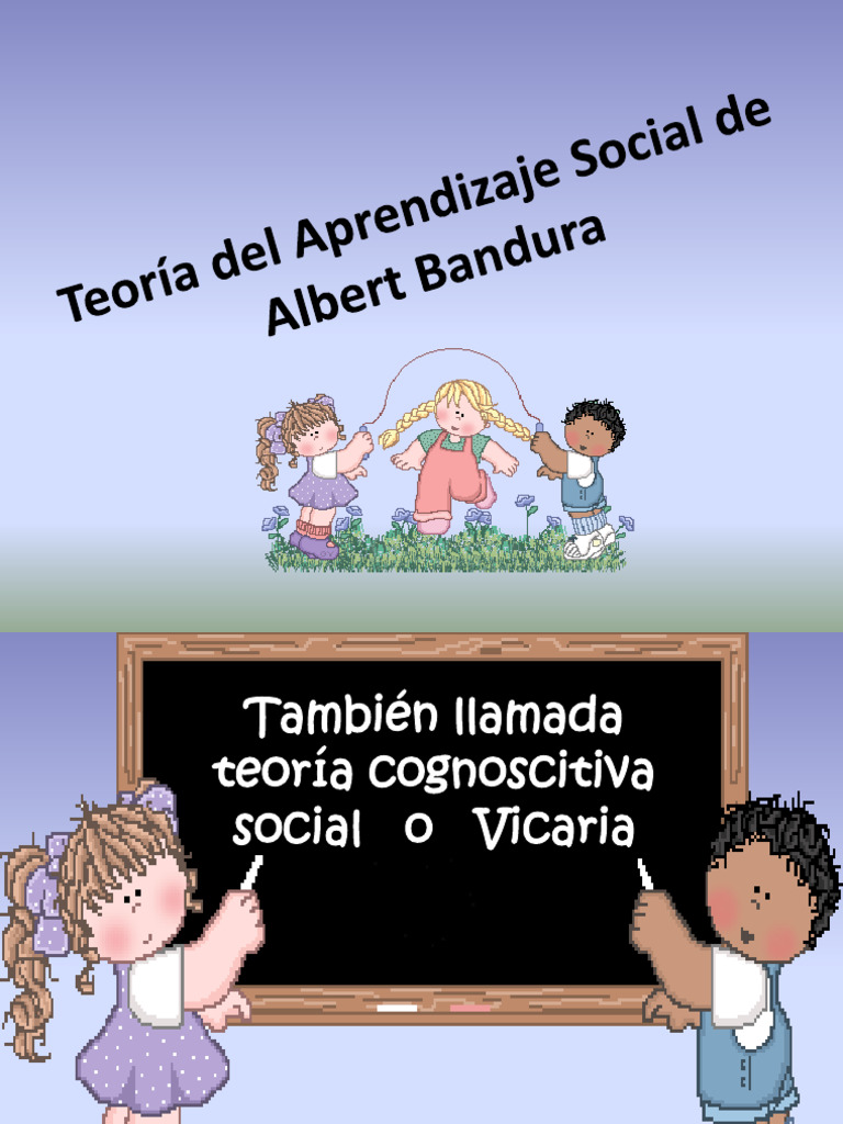 4. Teoría del Aprendizaje Social de Albert Bandura | PDF