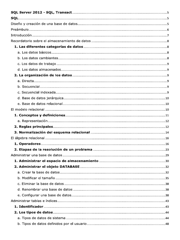 Manual SQL Server 2012 | PDF