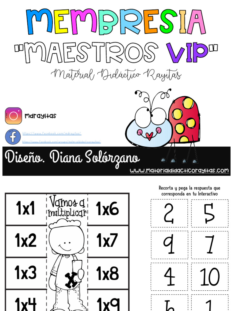 Interactivo Tablas De Multiplicar 1 2 Pdf