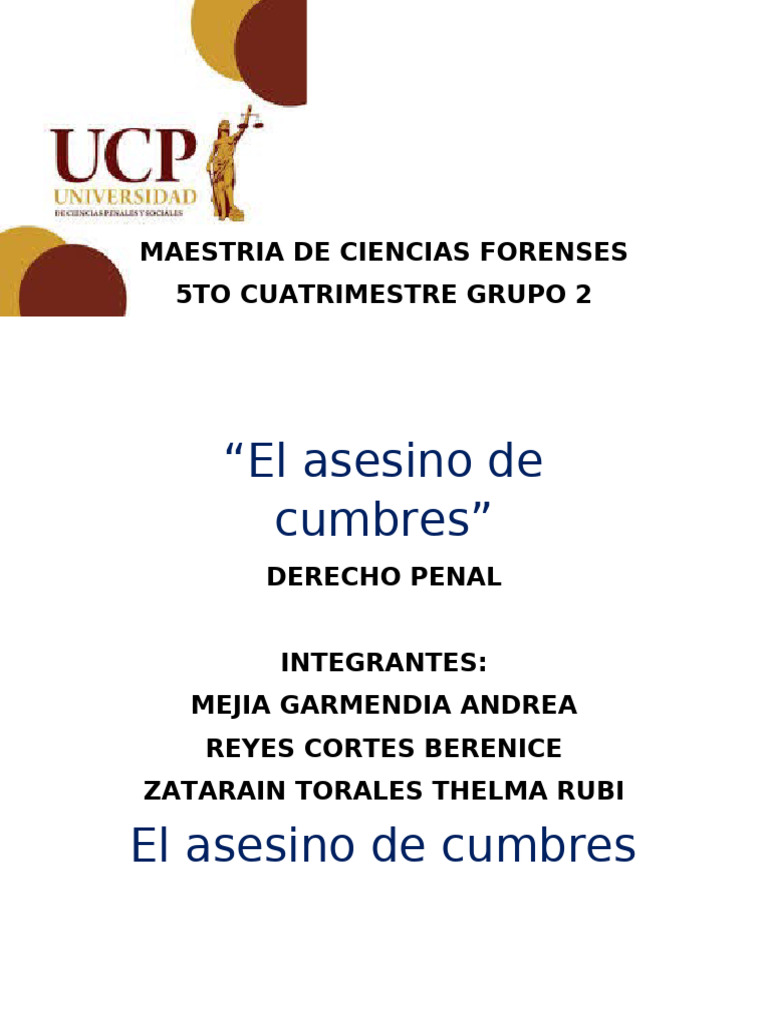 Asesino de Cumbres | PDF