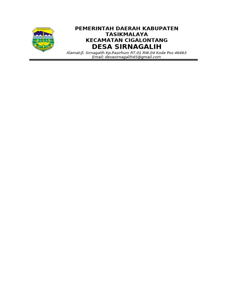 Kop Desa Sirnagalih | PDF