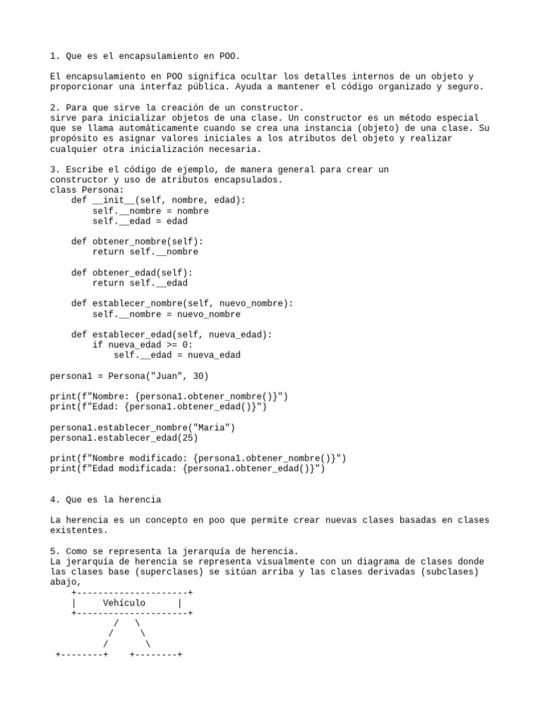 Que Es El Encapsulamiento en POO | PDF