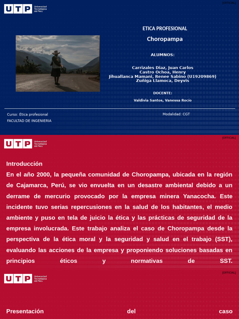 CASO 3 CHOROPAMPA Final Expo | PDF