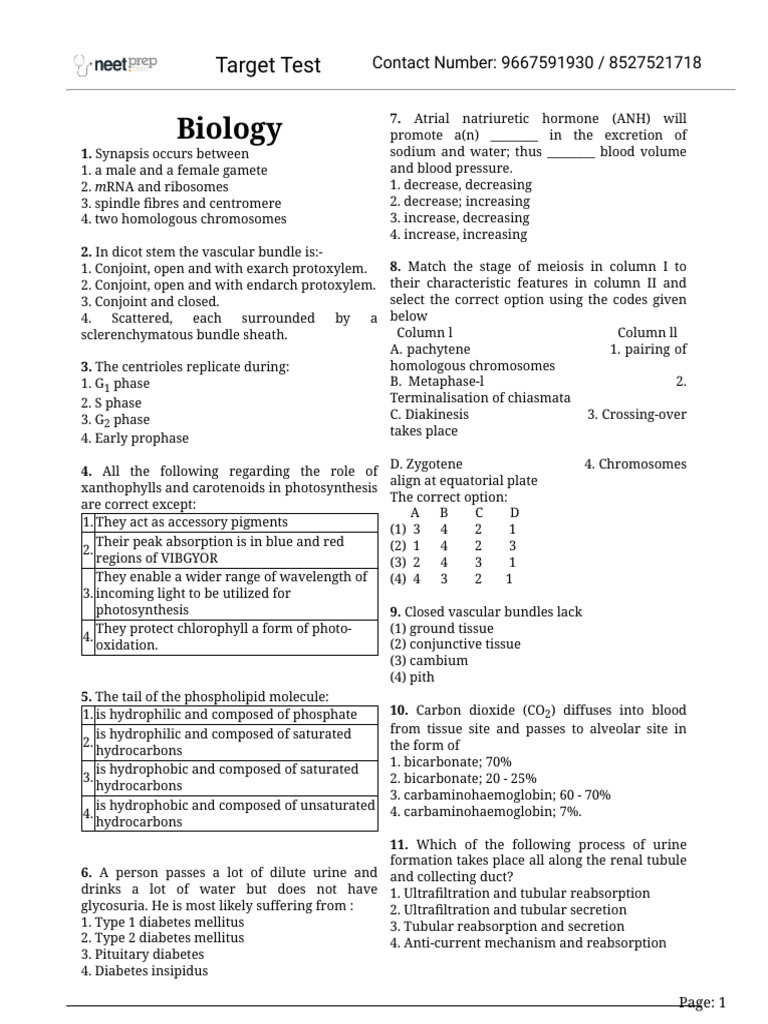 Target Test 2 | PDF