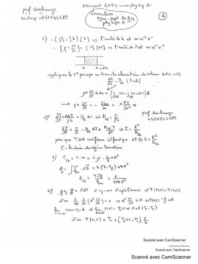 Corrig Mine Pont 2024 Physiq 2 BOUHAMZA | PDF