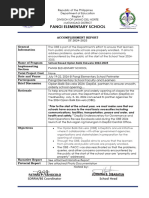 Pta Accomplishment Report 2023 | PDF