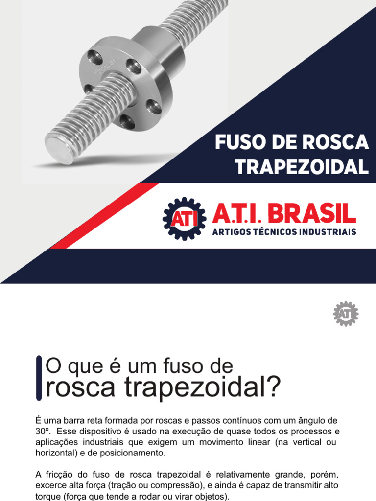 doc-ATI - FUSO DE ROSCA TRAPEZOIDAL - 2024 | PDF