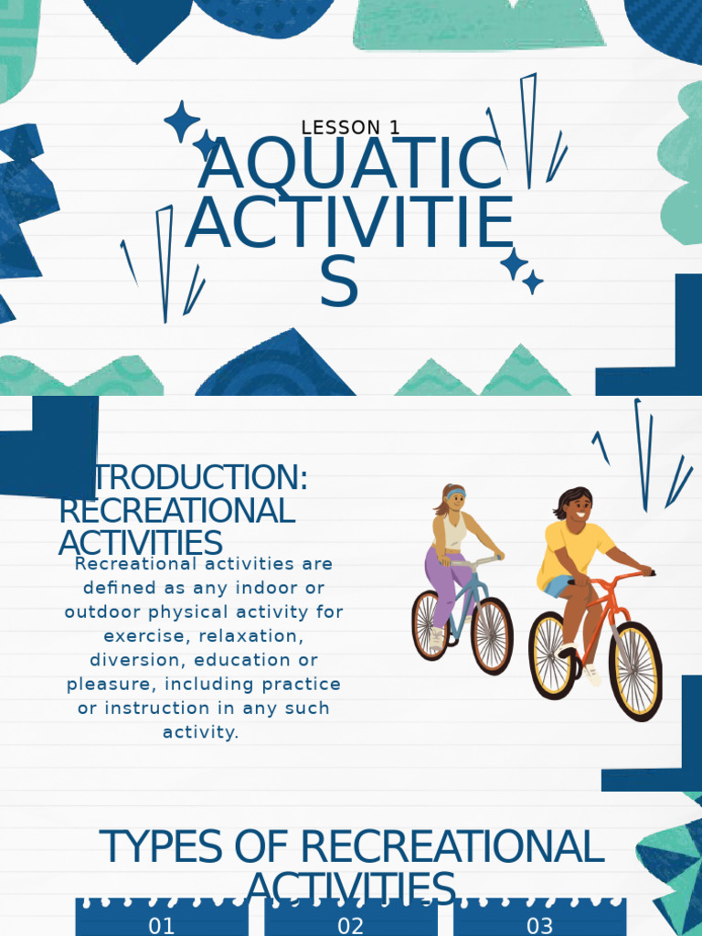 Lesson 1 Aquatic Activities | PDF