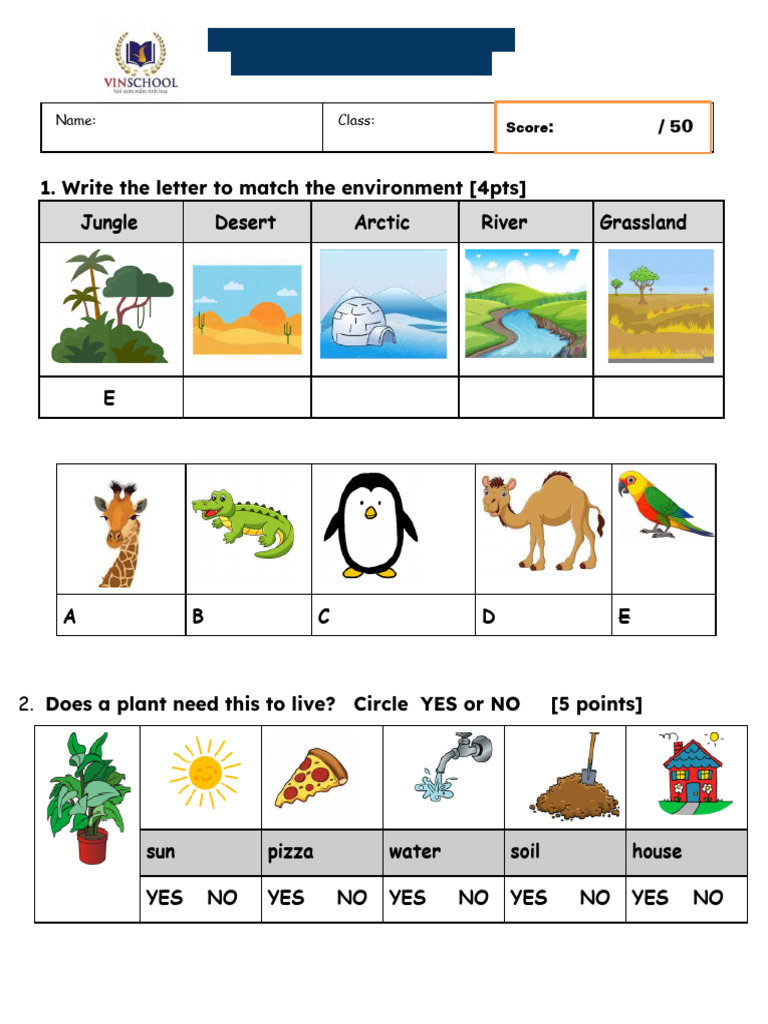 Eos1 - G1 Unit 1 Science Practice Test | PDF