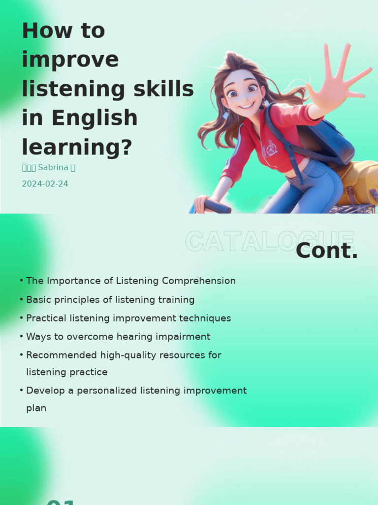 How To Improve Listening Skills in English Learnin | PDF