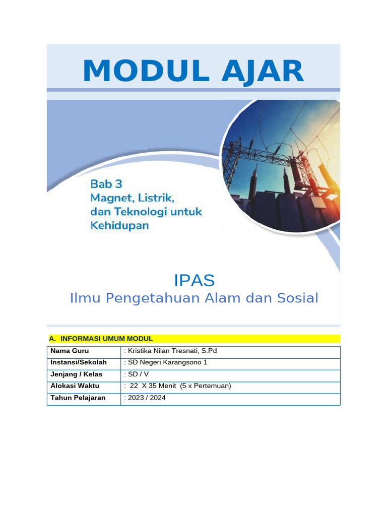 BAB 3 - MA IPAS Kls 5 | PDF