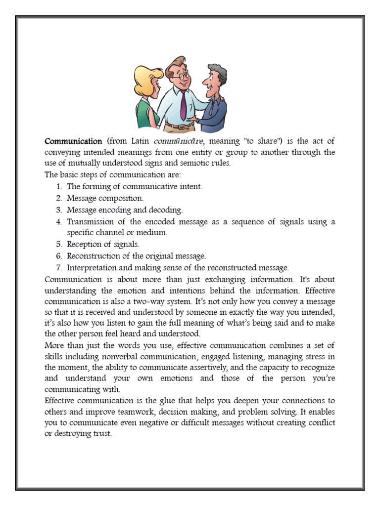 Communication Skills Module PDF | PDF