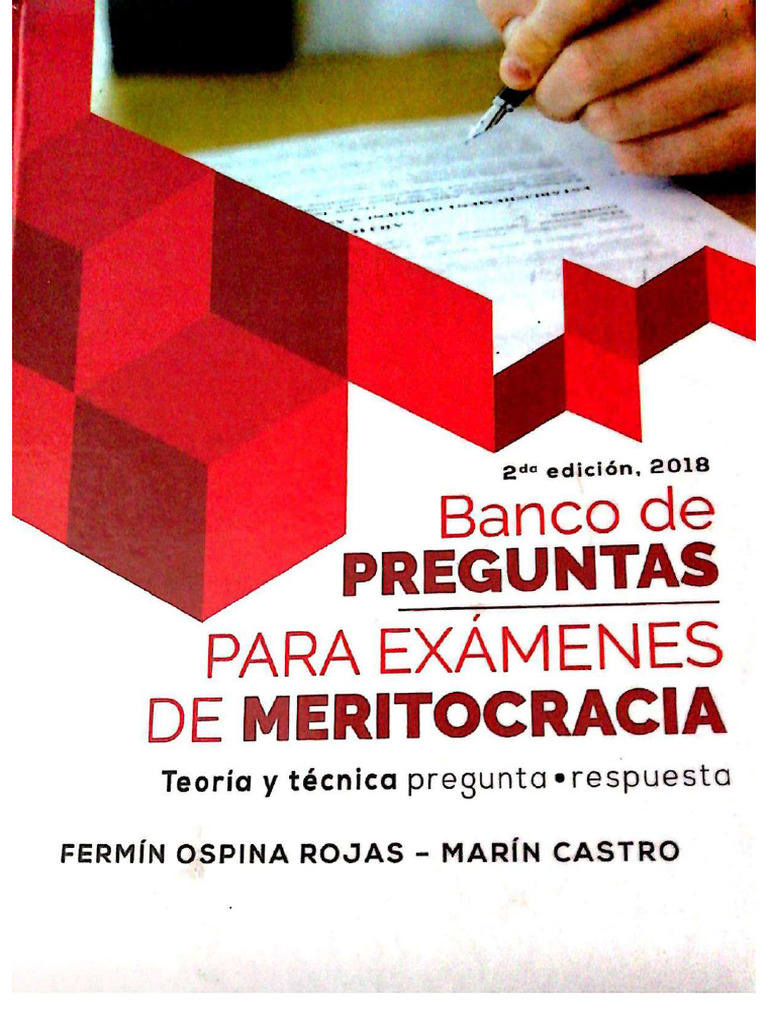 Banco de Preguntas para Examenes de Meritocracia Fermin OspinaRojas-comprimido - Compressed | PDF