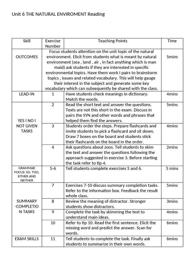 Lesson Plan IELTS 2.3 Session 8 | PDF