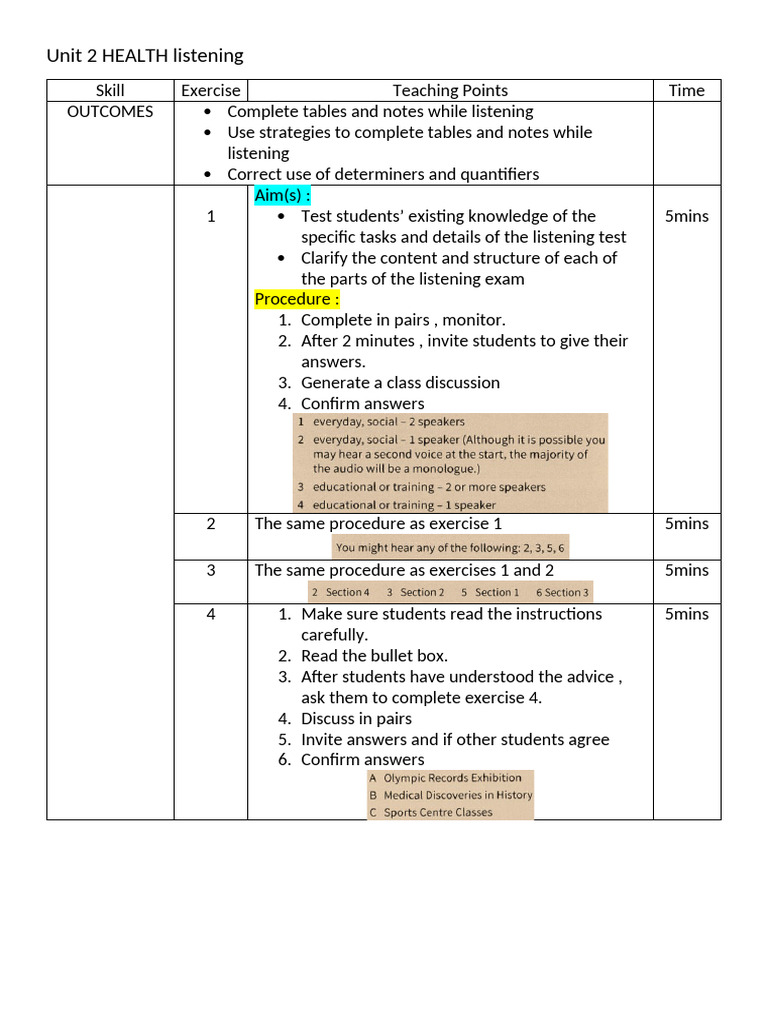 Lesson Plan IELTS 3.1 Session 10 | PDF