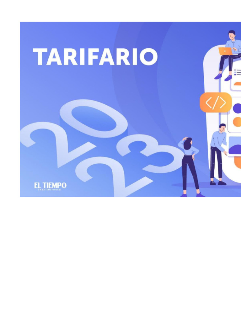 Tarifario Digital 2023 CEET - NoCont | PDF