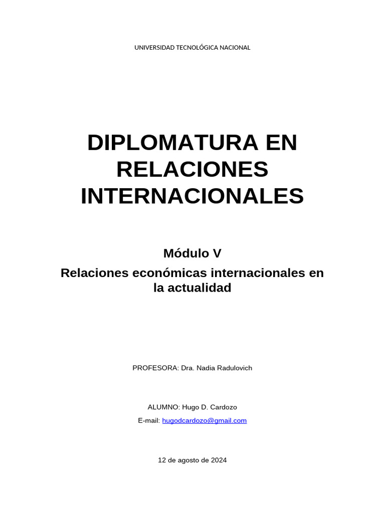 Hugo Cardozo - TP Módulo 5 RRII | PDF