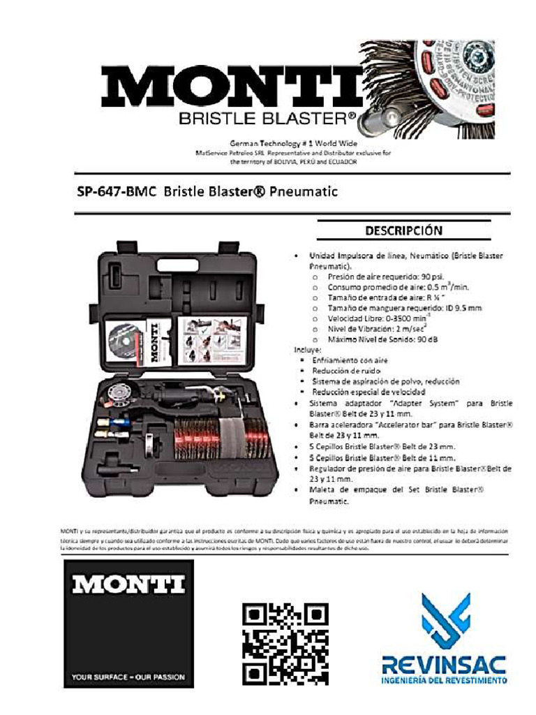 Ficha Tecnica - Blister Blaster Neumatico - Revinsac 02.07.2024 | PDF