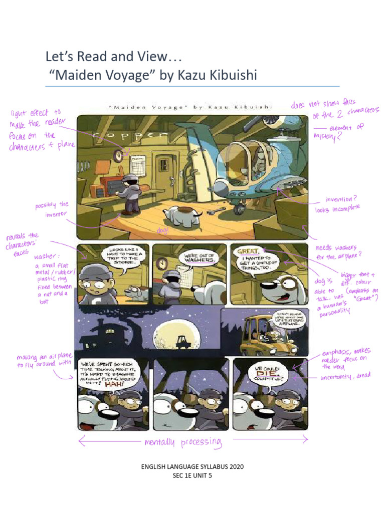 Excerpt of Maiden Voyage by Kazu Kibuishi - Annotated | PDF