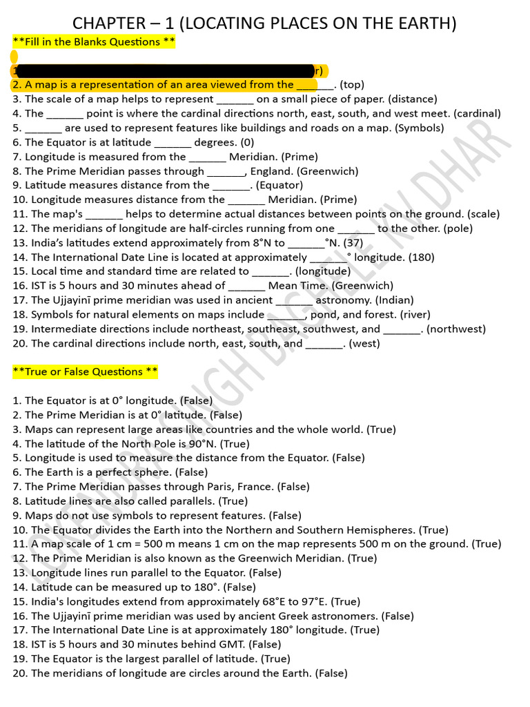 SST Notes Class 6 | PDF