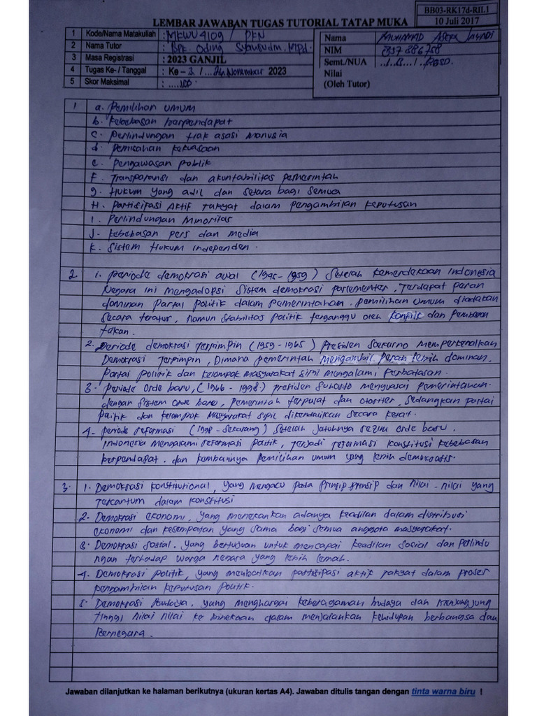 TTM 3 PKN Muhamad Asep Jayadi NIM. 857386758 | PDF