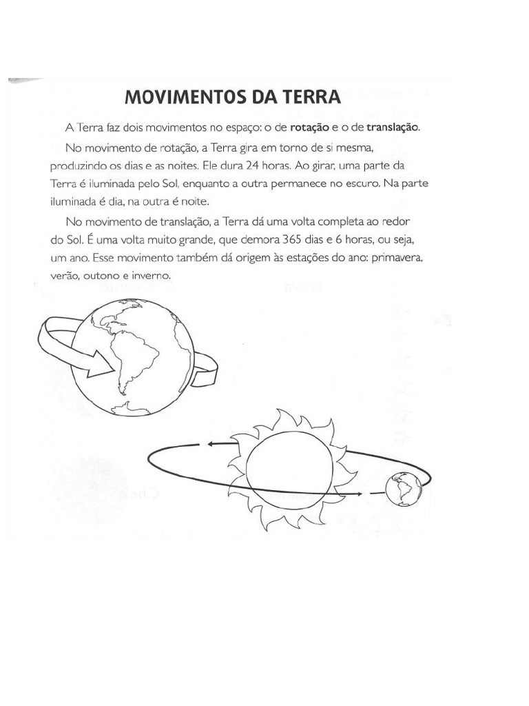 A Terra e Seus Movimentos | PDF