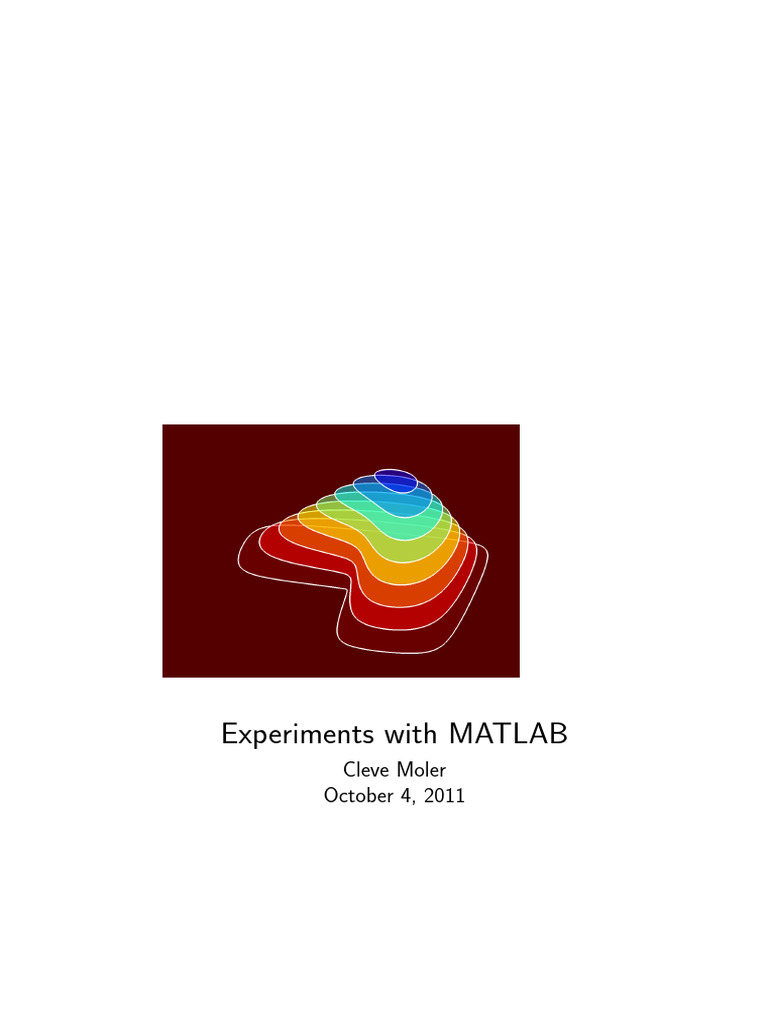 Experiments With Matlab Pdf
