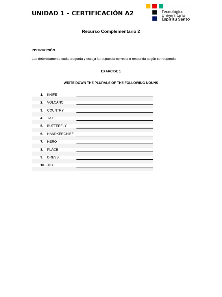 Recurso Complementario 2 | PDF