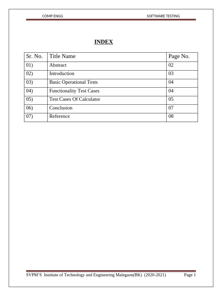 Test Cases of Calculator (Software Testing) | PDF | Multiplication ...