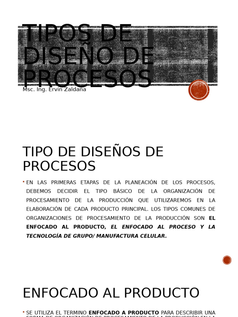 Tipos de Diseño de Procesos | PDF