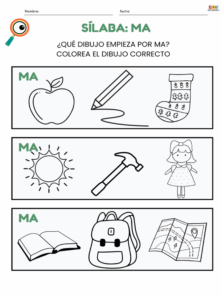 Ejercicios Silabas Ma Me Mi Mo Mu3 | PDF
