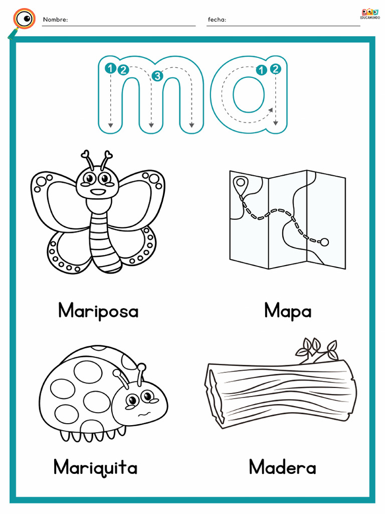 Ejercicios Silabas Ma Me Mi Mo Mu4 | PDF