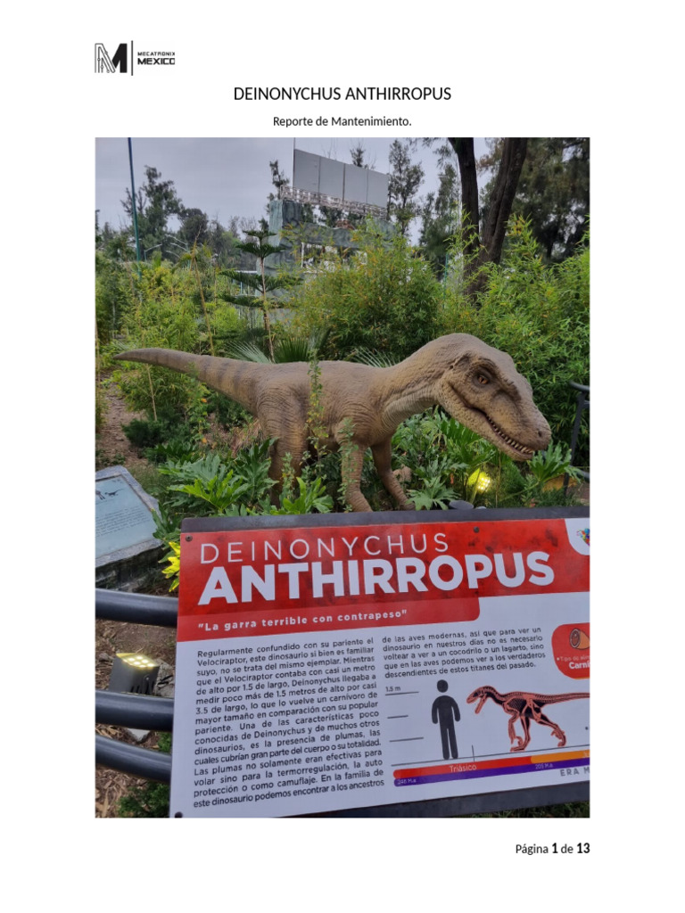 Bit Cora Mantenimiento Deinonychus | PDF