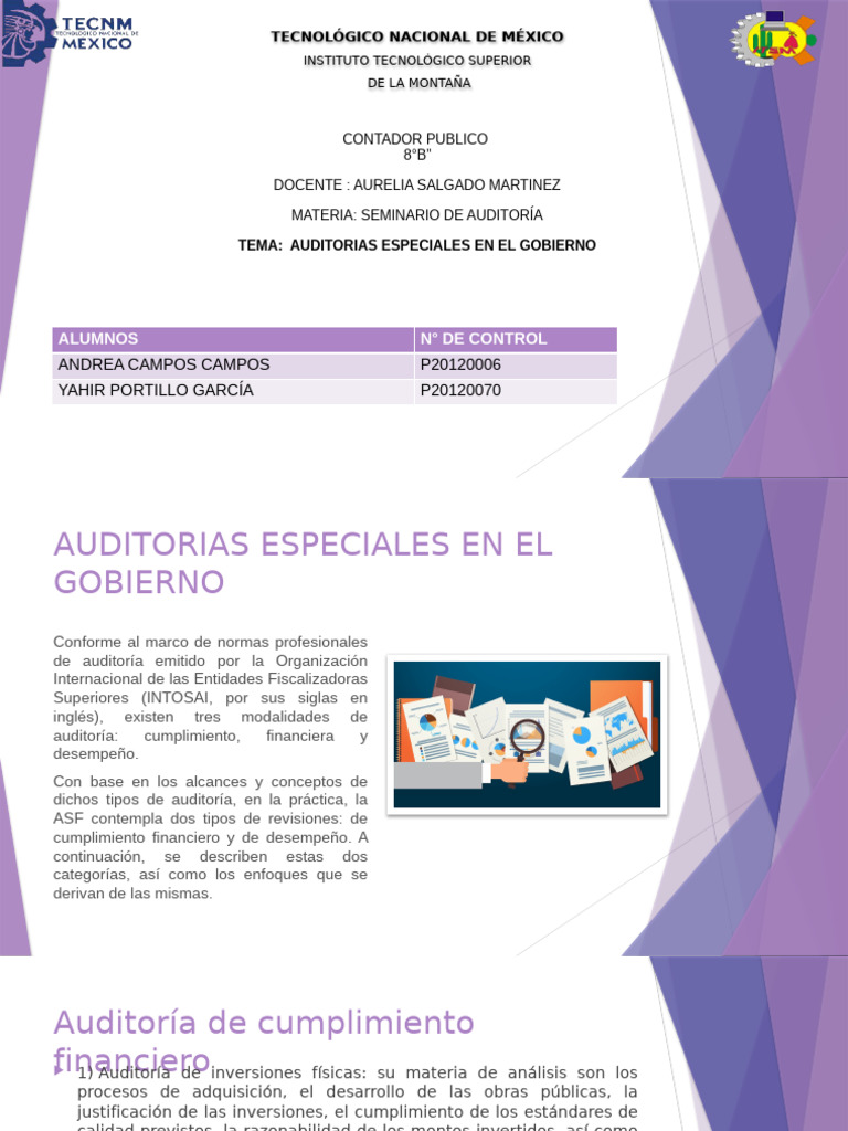 Auditorias Especiales en El Gobierno | PDF