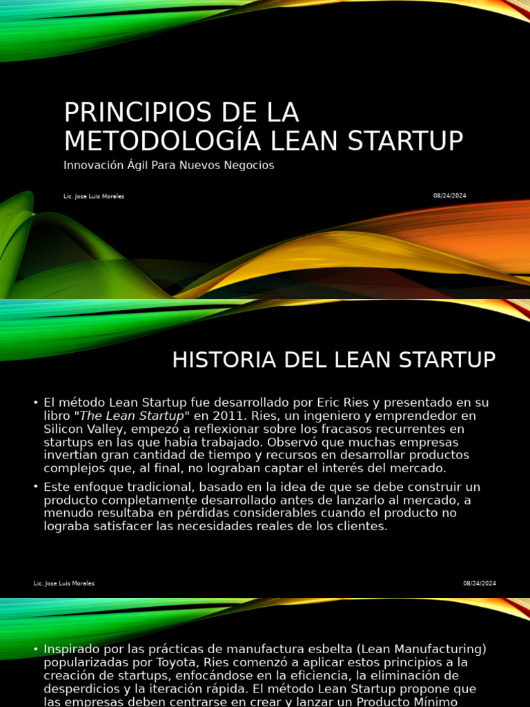 Principios de La Metodología Lean STARTUP | PDF