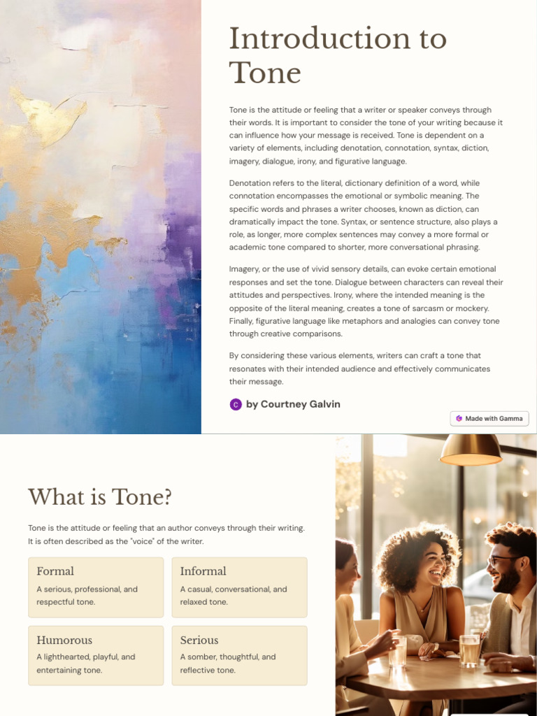 Introduction To Tone | PDF