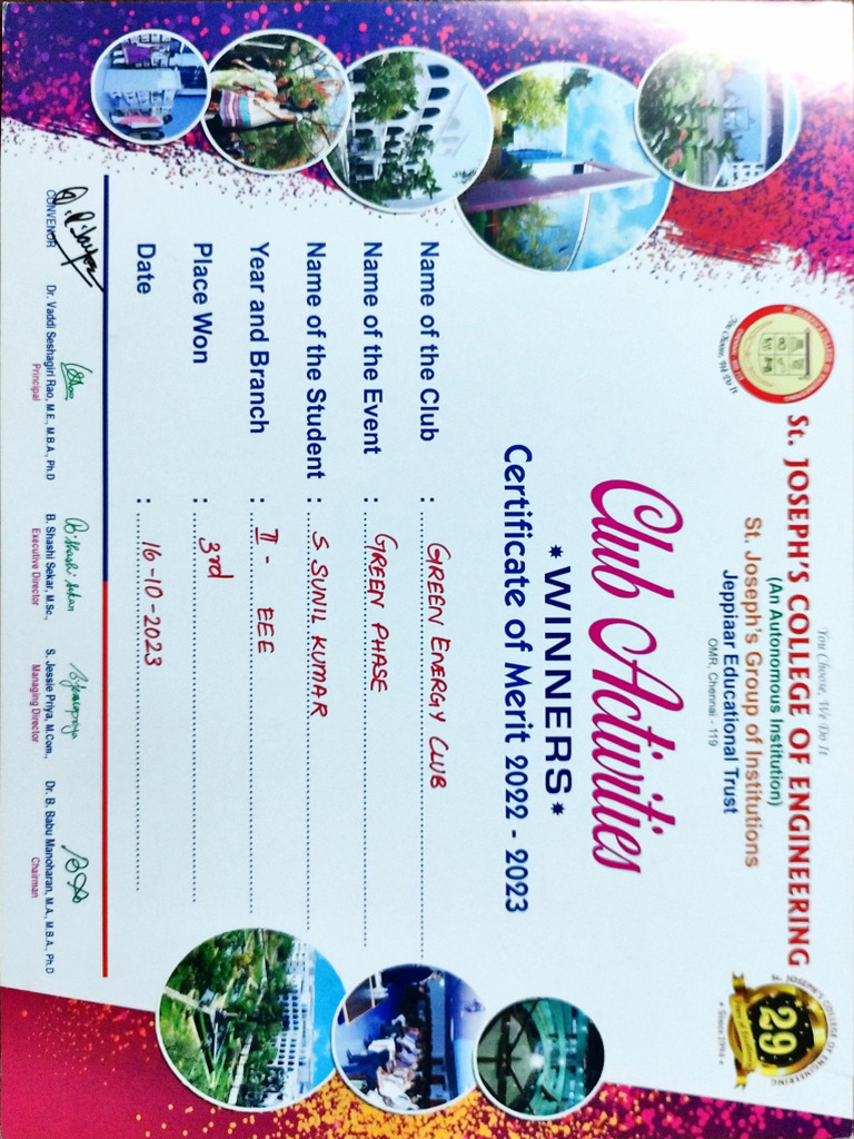 Club Certificate | PDF