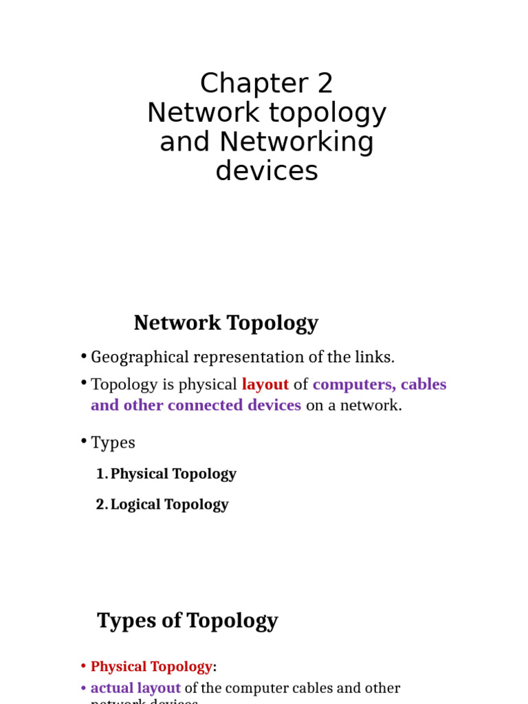 4.1 Network Topologies | PDF