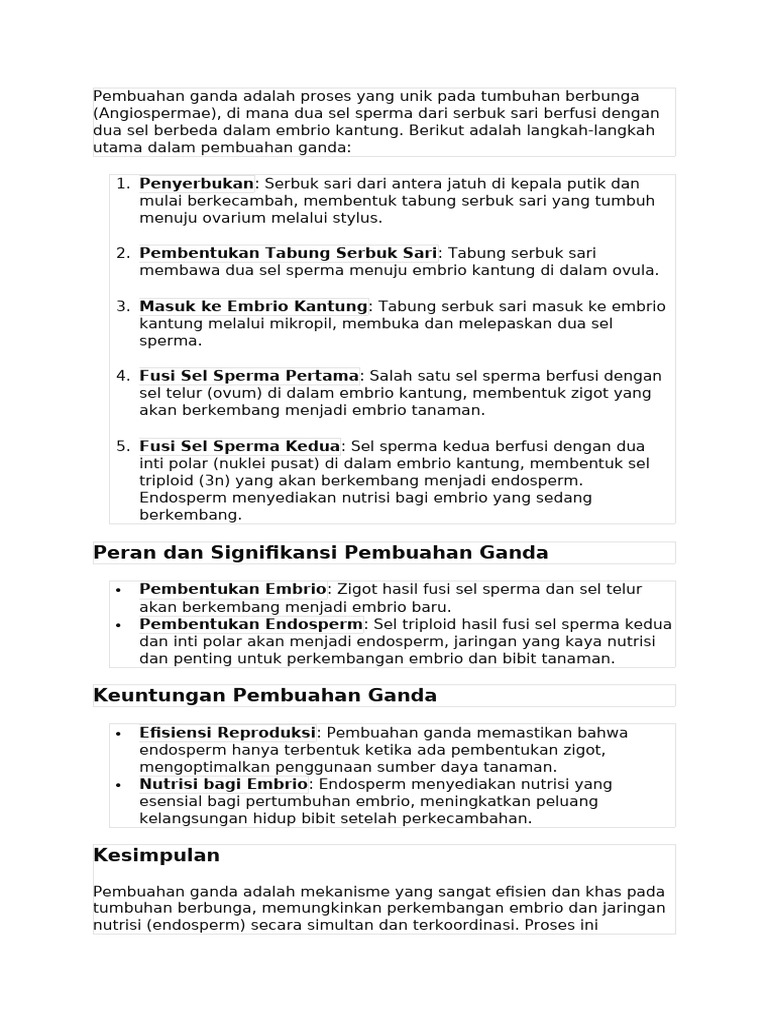 Pembuahan Ganda | PDF | Griya & Taman | Kesehatan Holistik