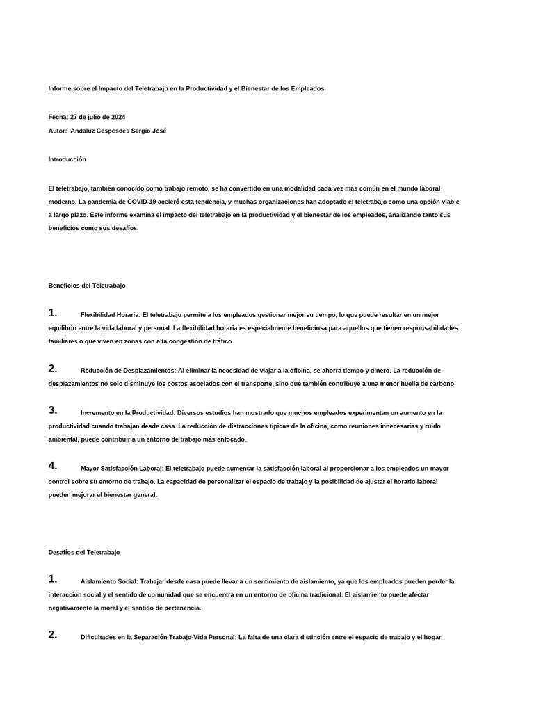 Ejemplo Informe | PDF