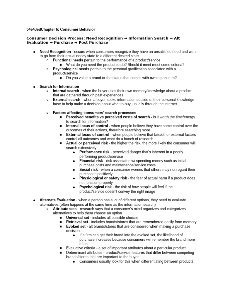 Consumer Behavior | PDF